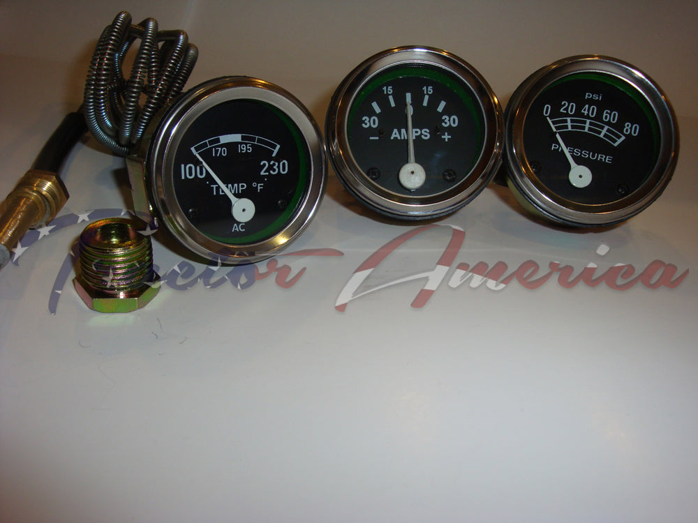 Amp Oil Temp Gauge Set for Ford Tractor 2N 8N 9N NAA 601 70 801 901 20 ...