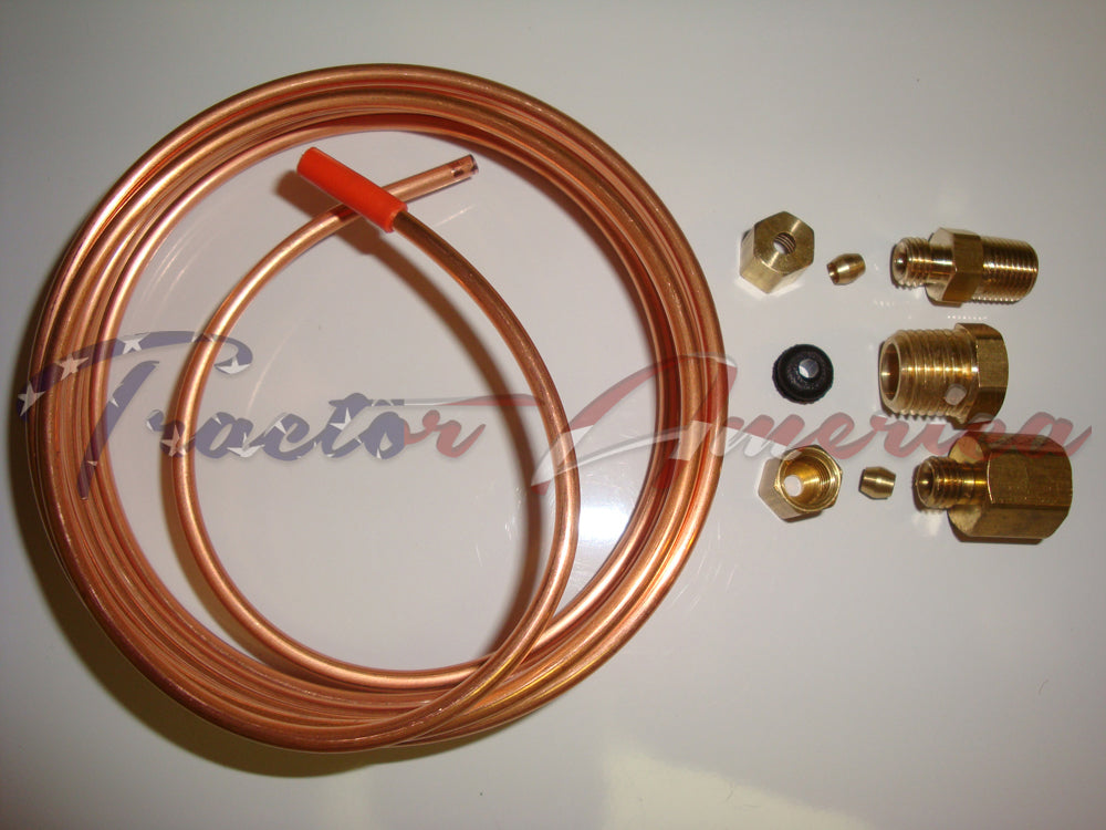 Oil Pressure Gauge Tubing Line Kit 1/8" Dia Copper for Oliver Tractor ...