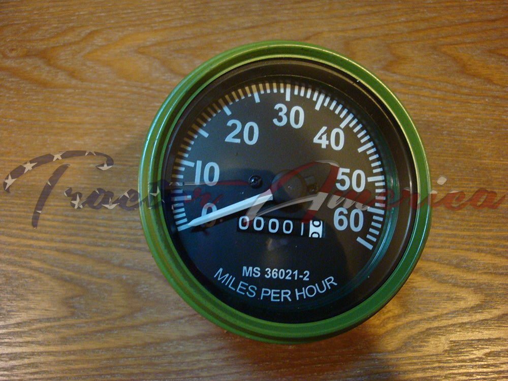 Speedometer Gauge for Willys MB Jeep Ford CJ GPW Olive Bezel 60 MPH ...