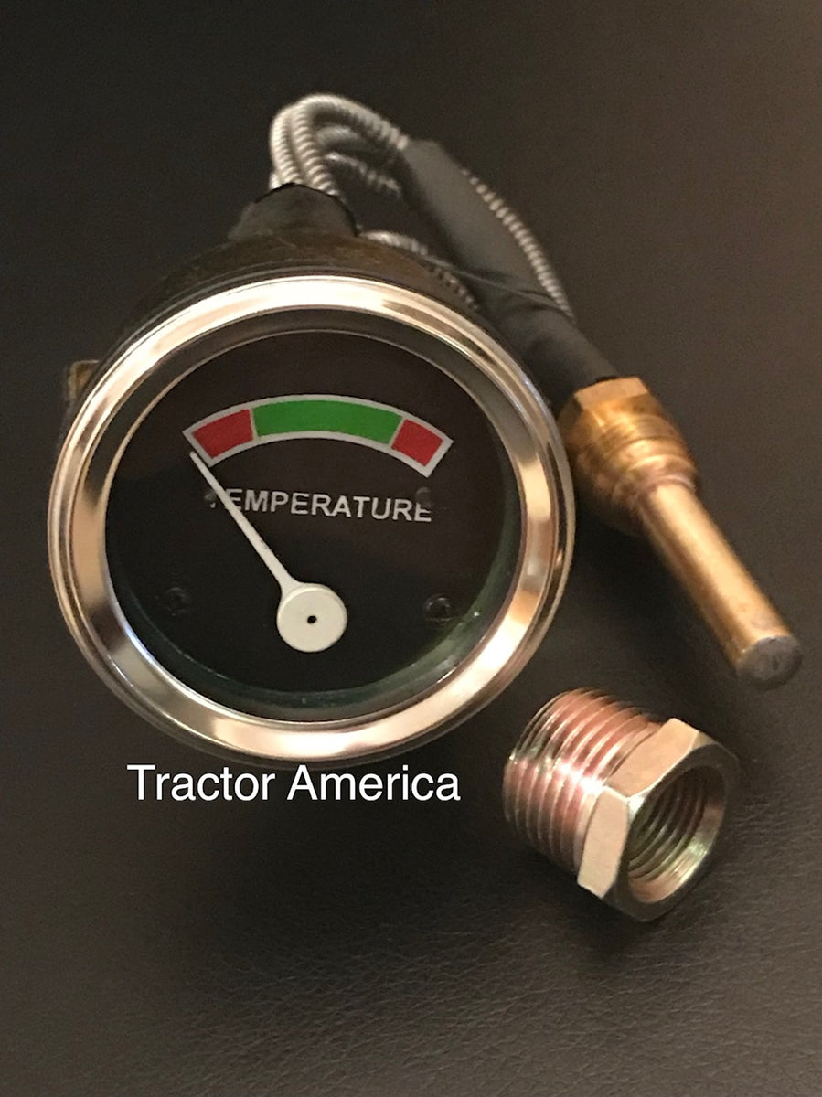 TEMP GAUGE Fits FORD TRACTORS NAA 600 800 900 2000 4000 CHROME BEZEL C ...